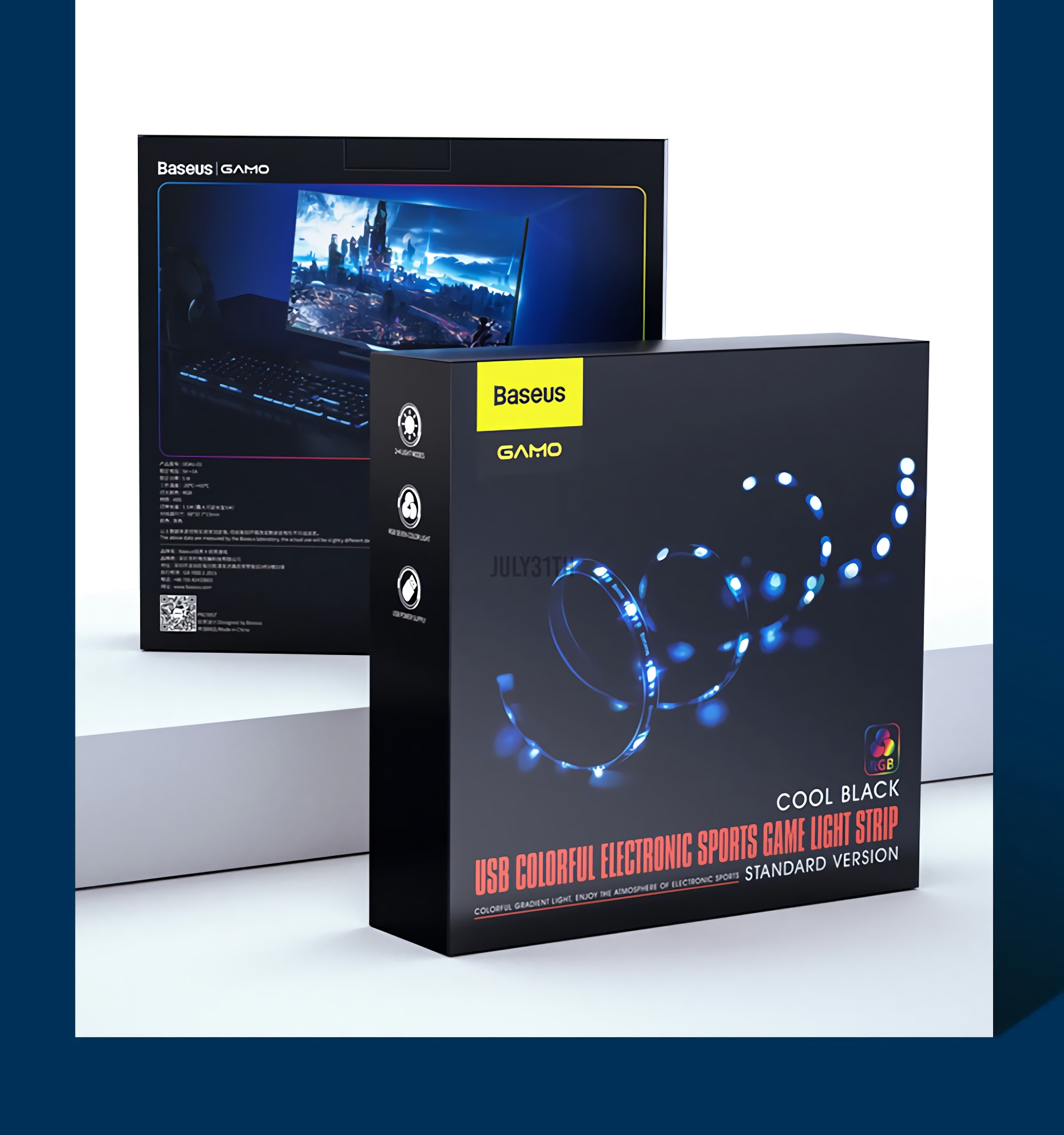 Baseus Rgb สายไฟ Led 4 Pin Rgb - Header 12 V สําหรับพีซีแล็ปท็อป ...