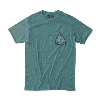 HIPPYTREE ANCIENT TEE HTHR TEAL เสื้อยืดแฟชั่น - cavemanstore - ThaiPick