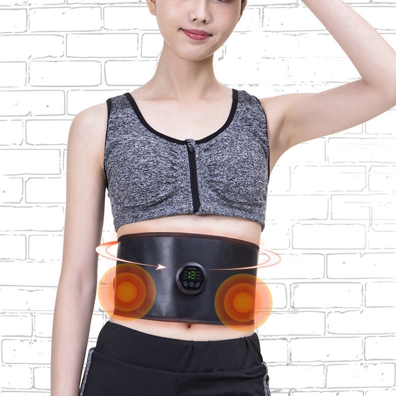 USB Rechargeable EMS Muscle Stimulator Abdominal Muscle Trainer ...