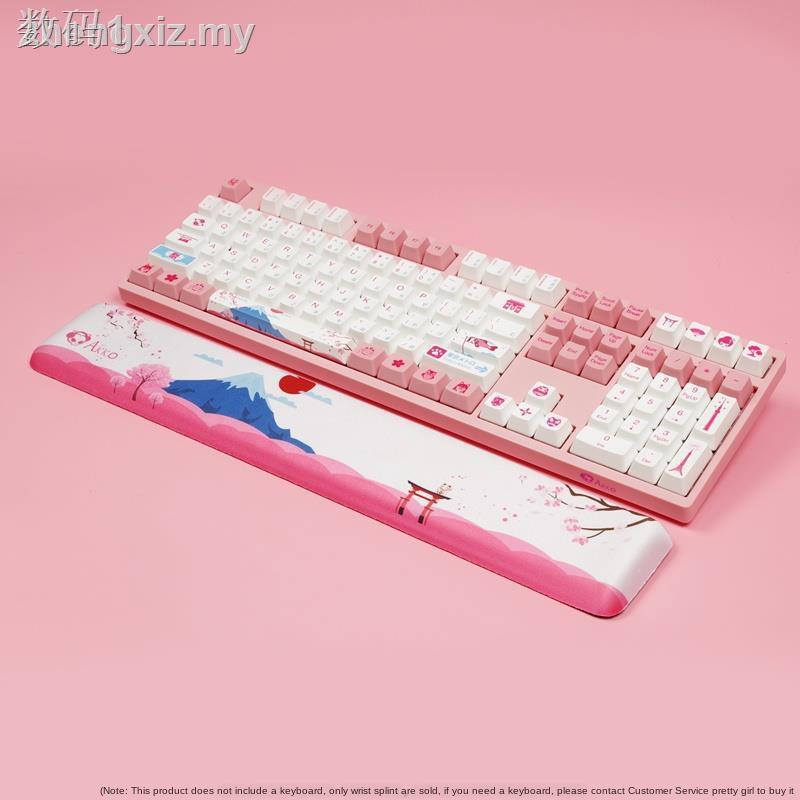 【ข้อเสนอพิเศษ】 ∋№☫¤AKKO Mt. Fuji cherry pink hand rest mechanical ...