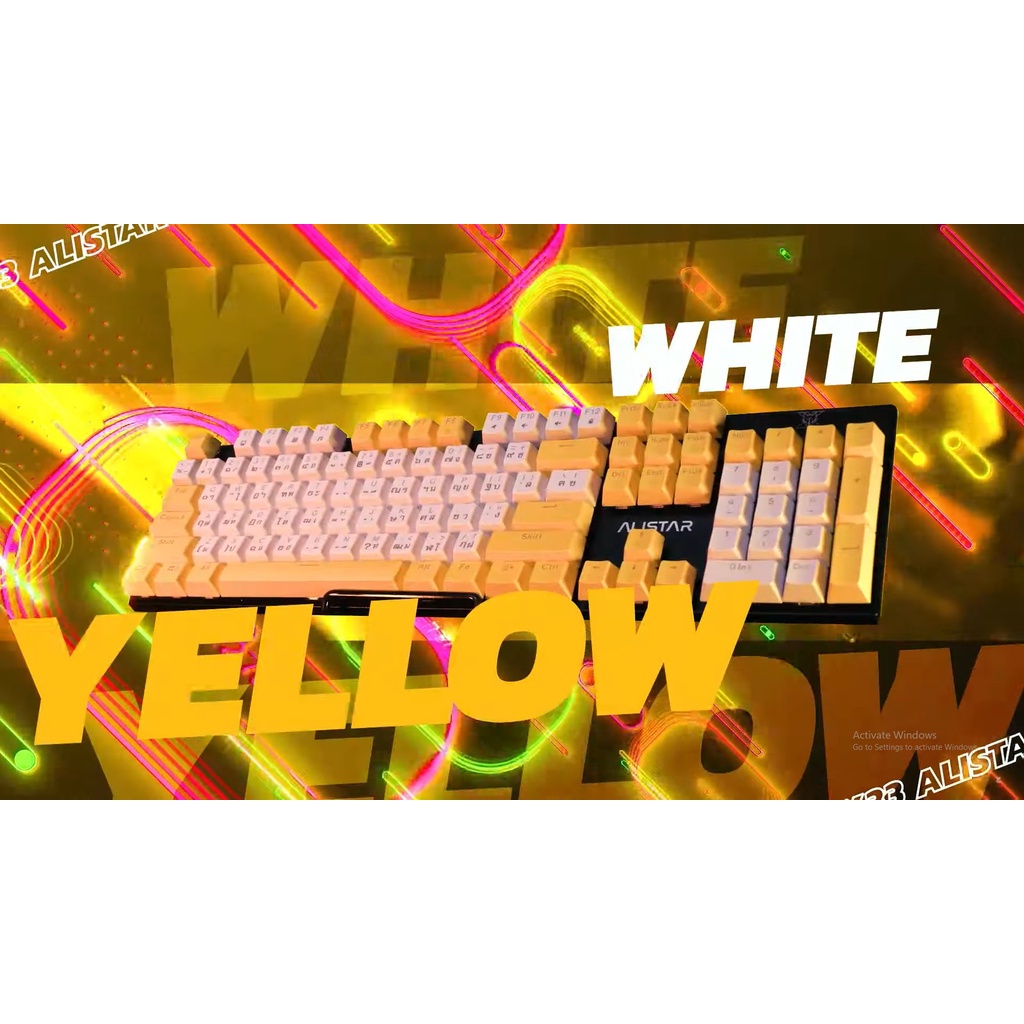 KEYBOARD (คีย์บอร์ด) NUBWO X33 ALISTAR BLUE SWITCH มี 5 สีให้เลือก ...