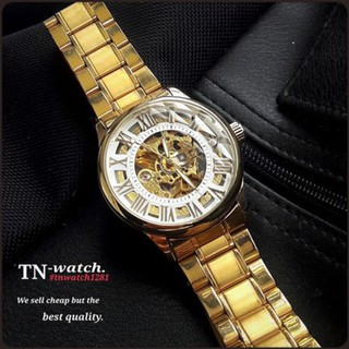 DEBOR AUTOMATIC นาฬิกาผู้ชายระบบออโตเมทริกไขลานเปลือยเครื่อง พร้อมกล่อง ...