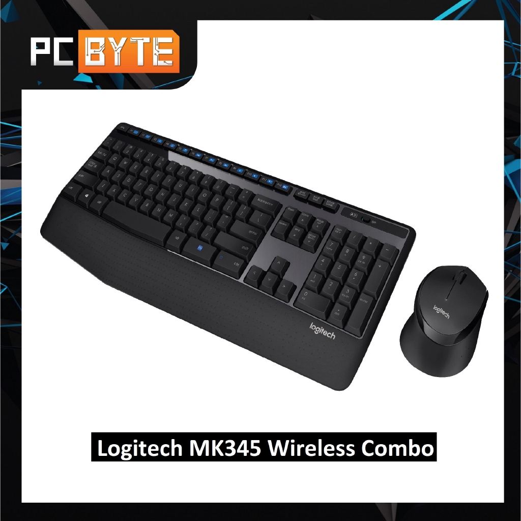 คีย์บอร์ดโลจิเทคLogitech keyboardร้านเรือธงอย่างเป็นทางการLogitech MK345 ไร้สาย ปุ่มชุดแป้นพิมพ์ ...