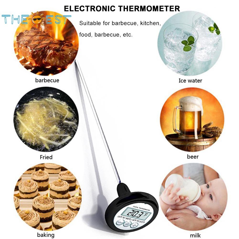 LCD Digital Electronic Cooking Food Kitchen BBQ Meat Thermometer with ...