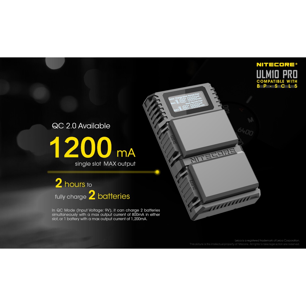 LEICA M10 Nitecore ULM10 Pro for LEICA M10 M10-P M10-R และกล้องไลก้าที่ ...