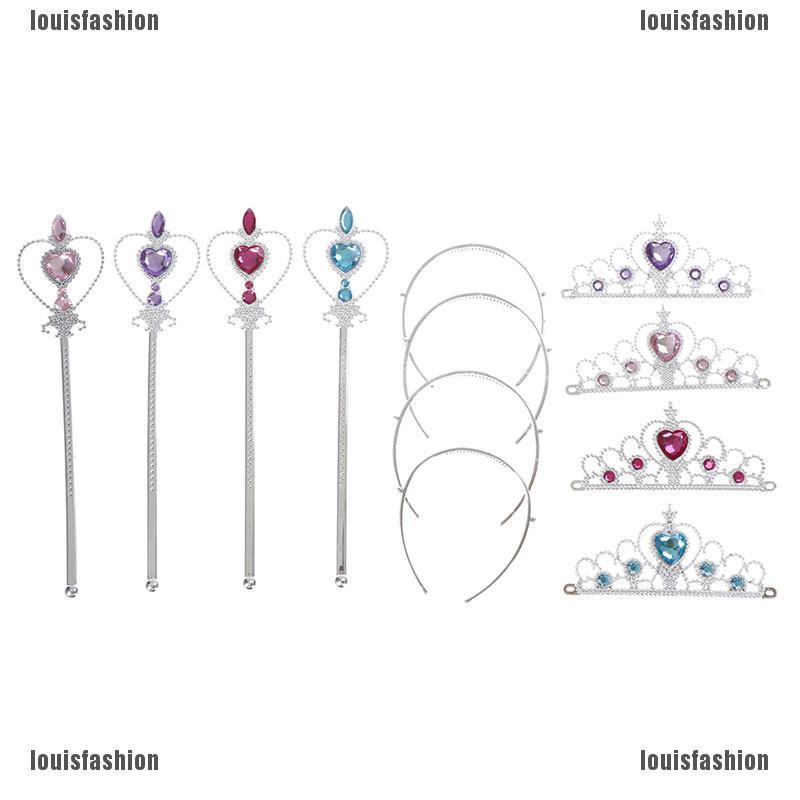 LFTH Girls Princess Crown + Magic Wand Girls Hair Accessorie adore ...