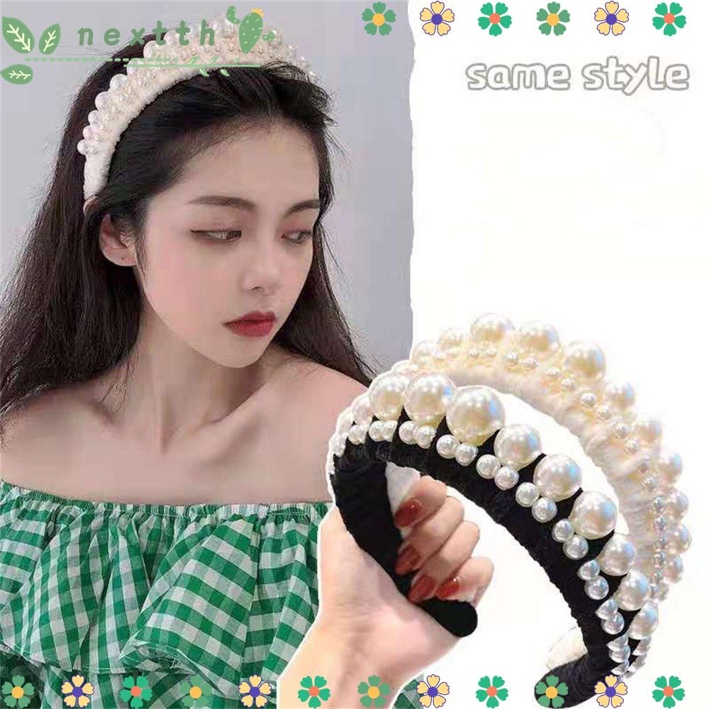 Nextshop เครื่องประดับผม ที่คาดผม ประดับไข่มุก แฟชั่นสําหรับผู้หญิง ...