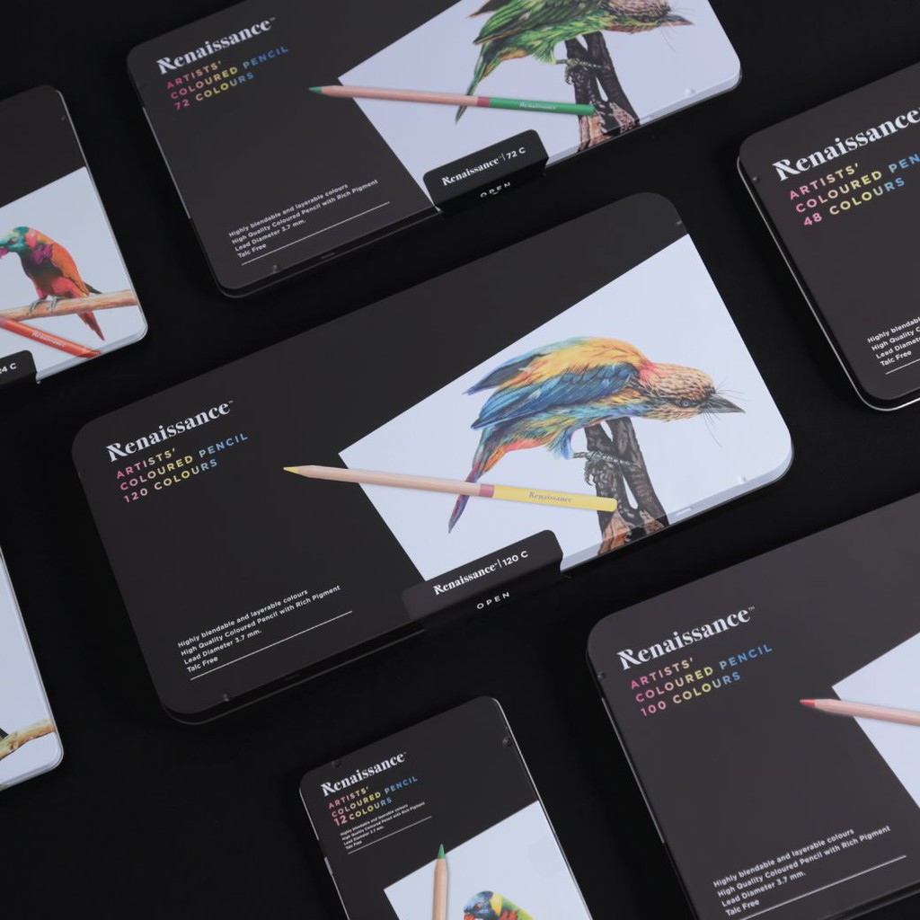 Renaissance สีไม้ ดินสอสีไม้ เกรดอาร์สติส รุ่น 100 สี กล่องเหล็ก - dhas ...