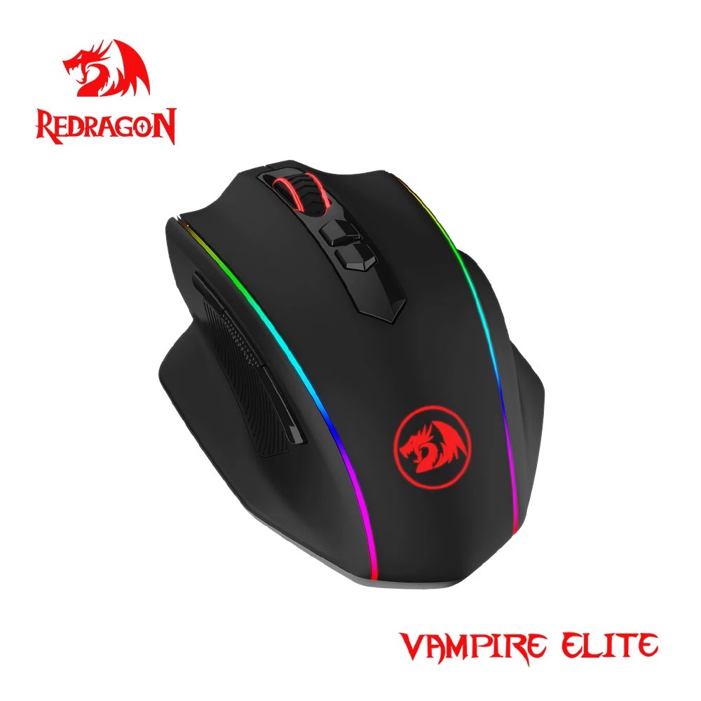 Redragon Vampire Elite M686 RGB เมาส์เกมมิ่งไร้สาย 16000 DPI 8 ปุ่มกด ...