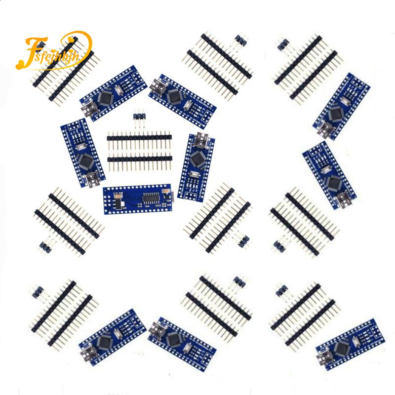 10x Nano V3 Module Atmega328 P Ch340g 16mhz Miniusb Compatible Arduino