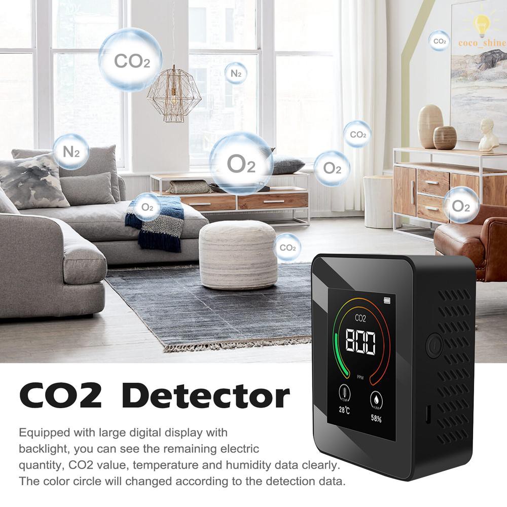 [COSH-Ready Stock]Household Air Quality Detector Multifunctional C02 ...