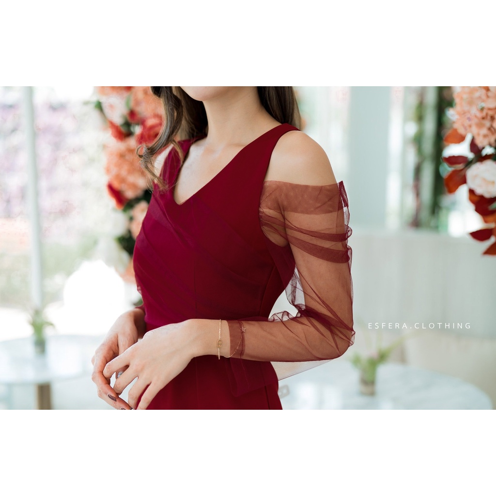 เดรสออกงาน DR037-5 Vee Party Dress - esferaclothing - ThaiPick