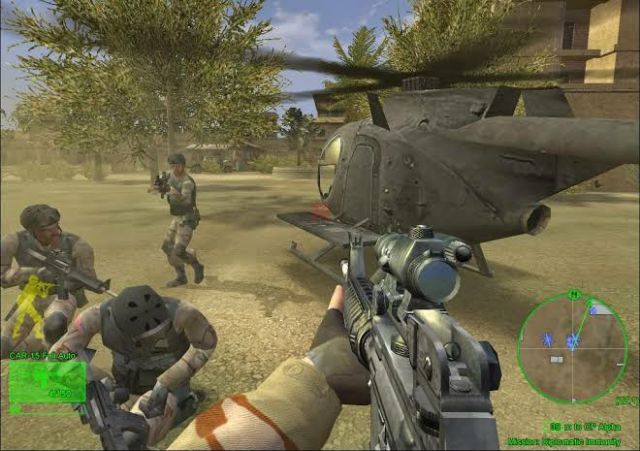 แผ่นเกมส์ PS2 - Black Hawk Down TeamSabre แนวยิงปืนทหารหน่วยรบจู่โจม ...