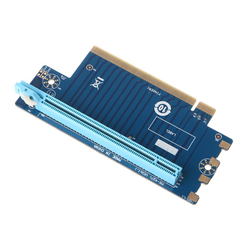 ~ PCI Express 16X Riser PCIe Graphics Card 90 Degree Adapter for 1U/2U ...