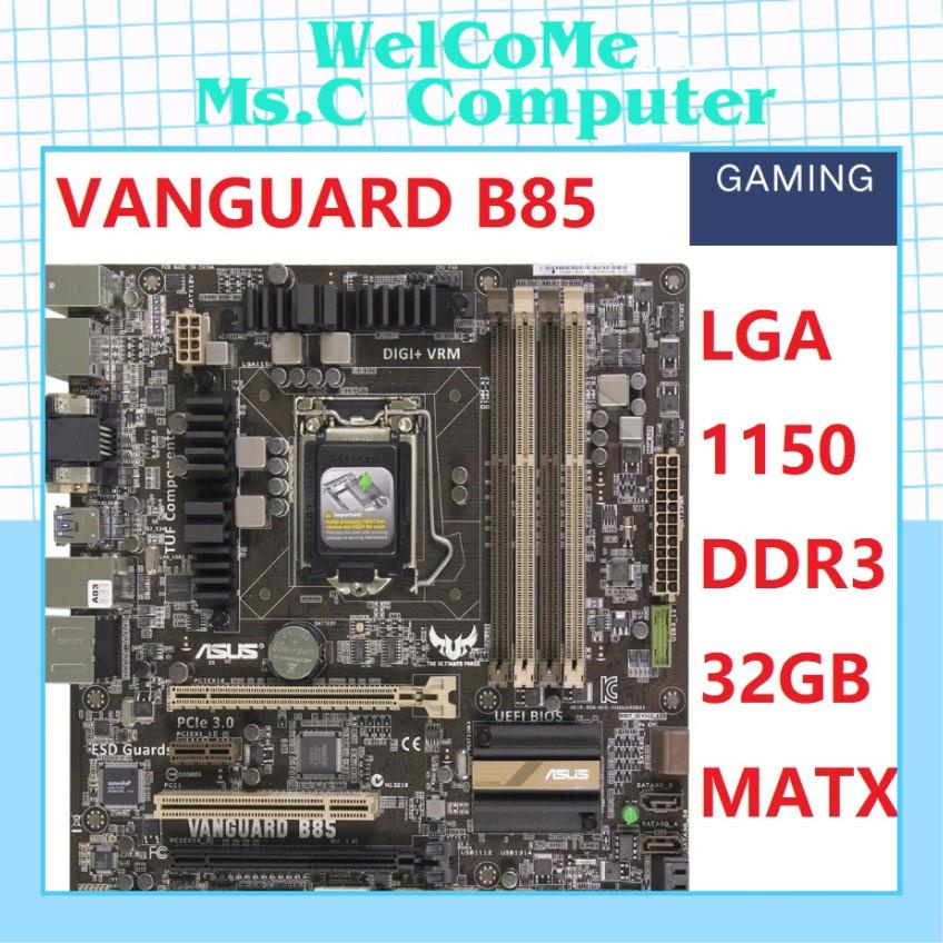 Asus VANGUARD B85 Desktop Motherboard Intel B85m Socket LGA 1150 i5 i7 ...