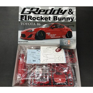 AOSHIMA 1/24 ZN6 TOYOTA 86 GREDDY&ROCKET BUNNY ENKEI TOYOTA (โทเดลรถยนต์ Model DeamCraft ...
