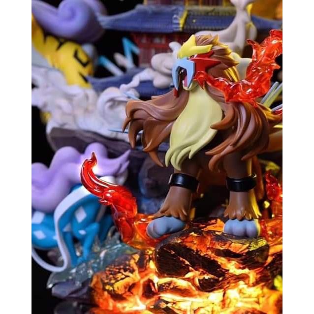 MFC studio Raikou Entei and Suicune Three Legendary dogs with Moltres ...