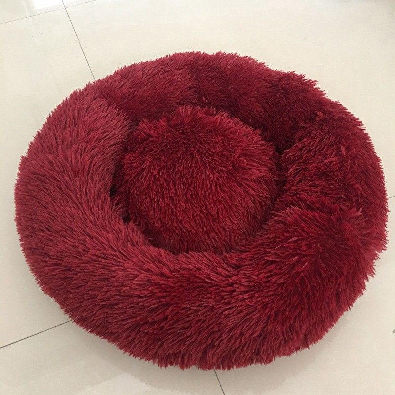 Dog's nest round plush pet nest pad cat nest cat pad sleeping mat ...