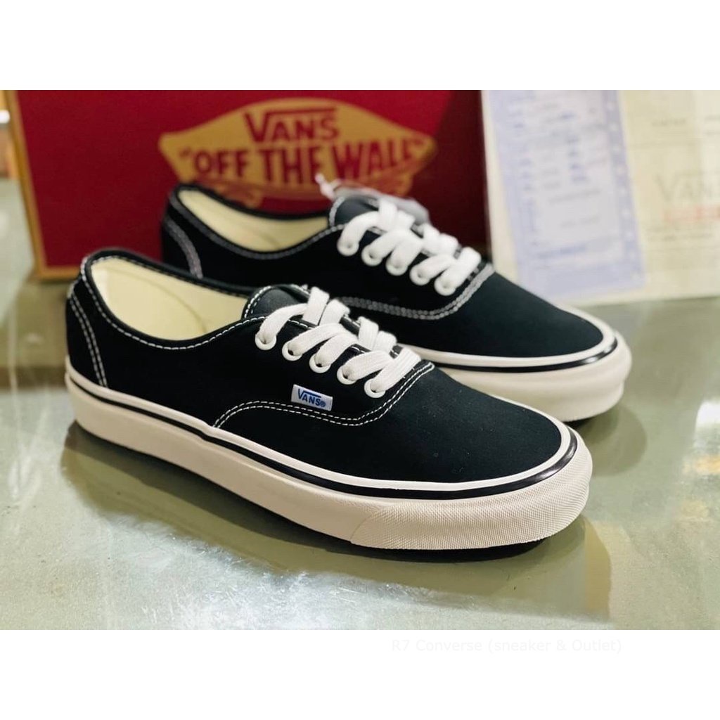 Vans Authentic Anaheim Black White สีดำ สินค้าพร้อมกล่องป้ายแท็ก มีเก็บ ...