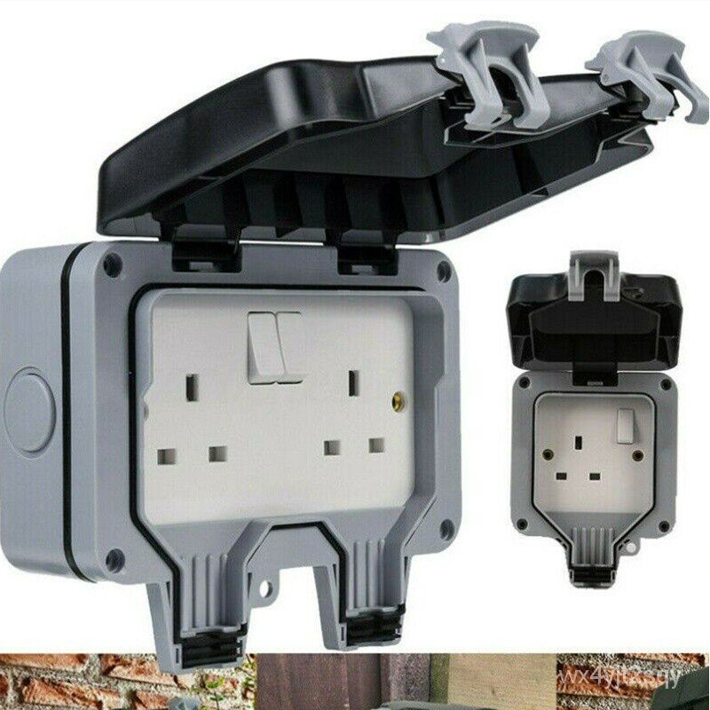 Outdoor IP66 socket against storm outdoor surface mounted switch socket ...