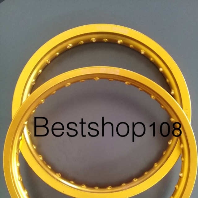 ชุดวงล้อหน้า/หลังอลูมิเนียมสีฟ้า สีทอง รุ่น MIO รหัส 5WR คู่ | Shopee ...