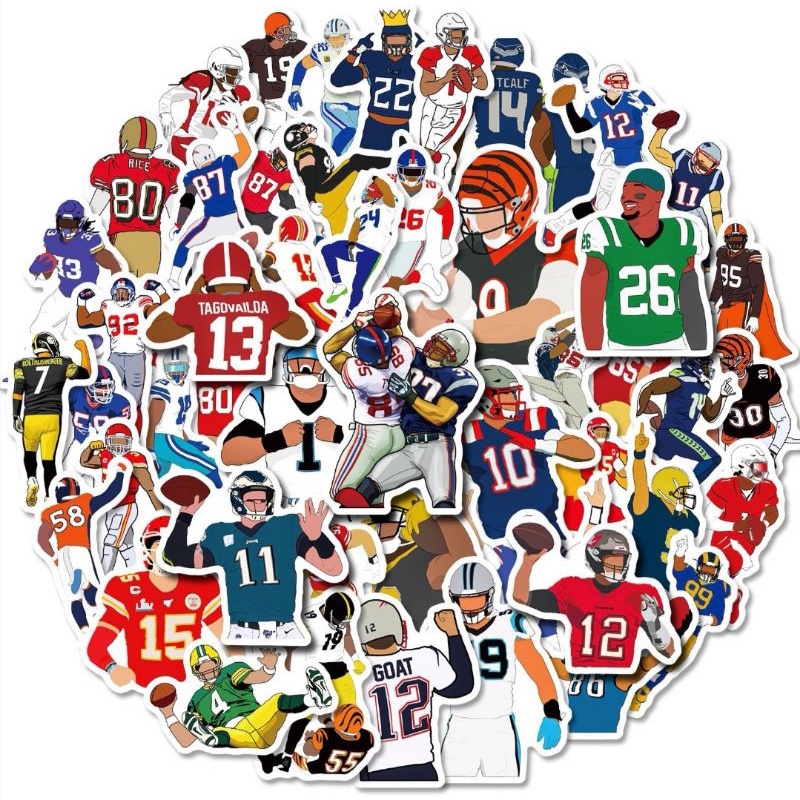 NFL Player Sticker Set | Shopee Thailand
