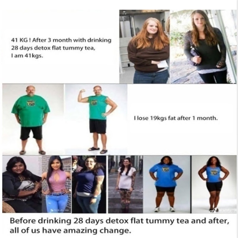 28Days Herbal BOOTEA Detox Thin Belly Drink Crude Effective Fat Burner ...