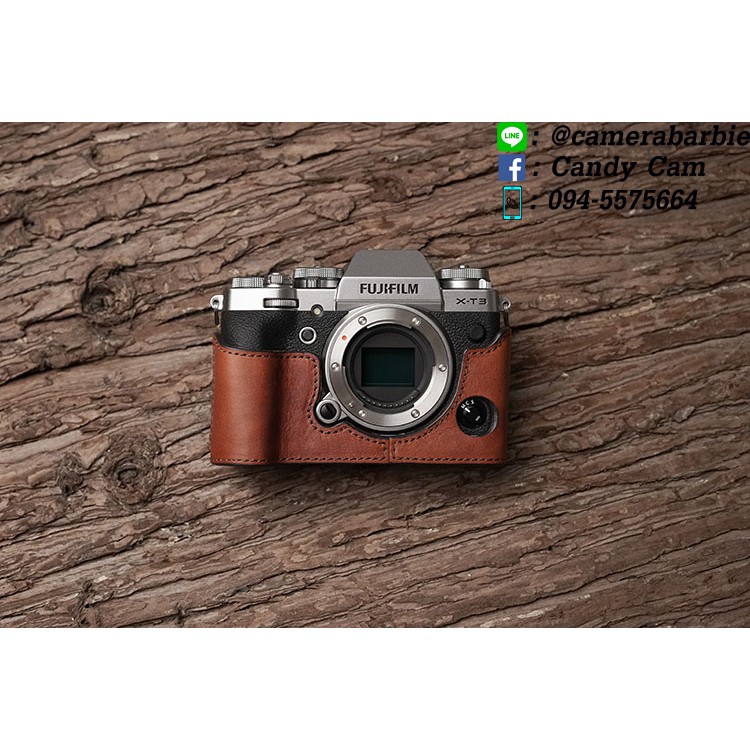 Half case เคสหนัง หนังแท้ Mr Stone Fujifilm XT3 - candy_cam - ThaiPick