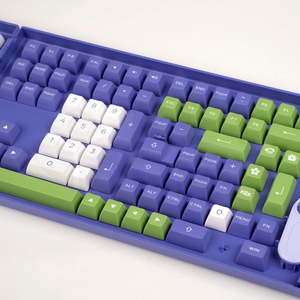 ปุ่มคีย์แคป Akko PBT - Periwinkle Very Peri 197 ปุ่ม ASA profile คีย์แค ...