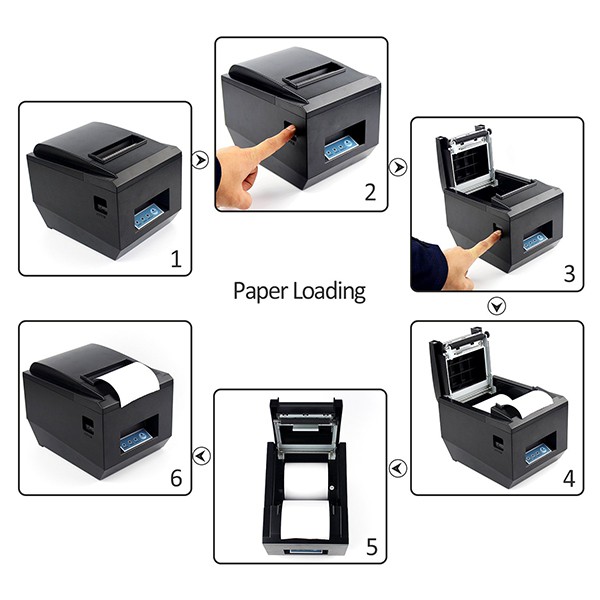 Symcode Thermal Receipt Printer MJ-8250 USB Pos 80 มม.ไม่ใช้หมึก ...