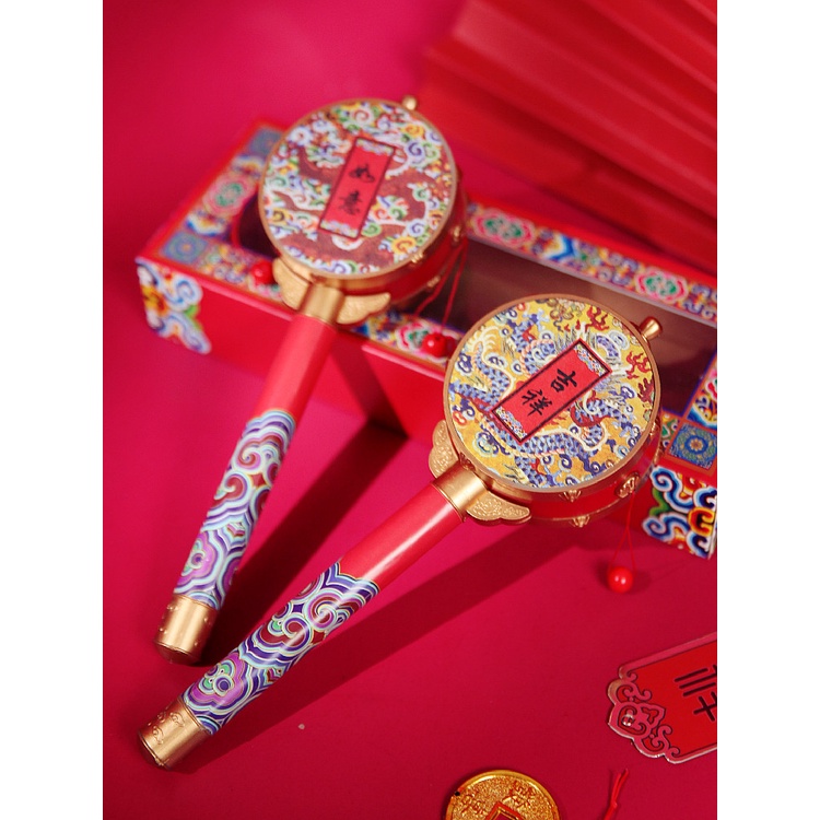 Traditional Rattle Drum Infant Children Hand Swinging Tambourine Gift ...