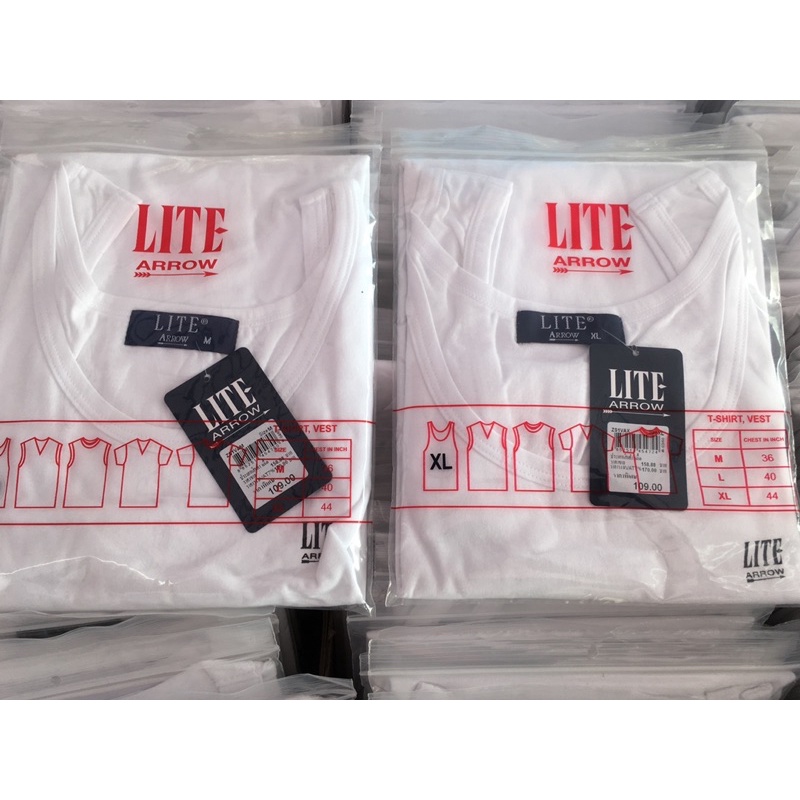 ARROW LITEเสื้อกล้าม สีขาว แบรนด์ แอร์โรว - eastern_icc - ThaiPick