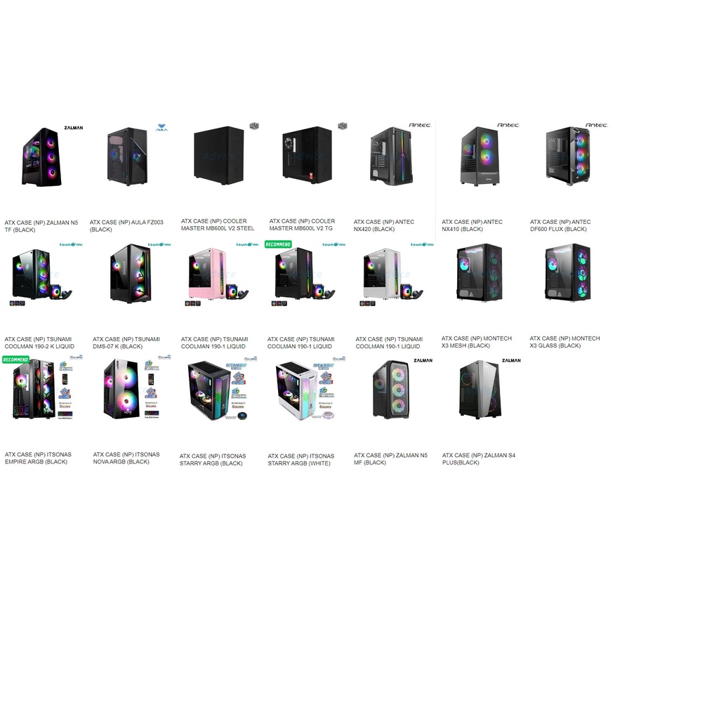 สเปคมาตรฐาน การ์ดจอตามงบ แรงแน่นอน!! Intel Core i5 + Ram 16 RGB + VGA ...