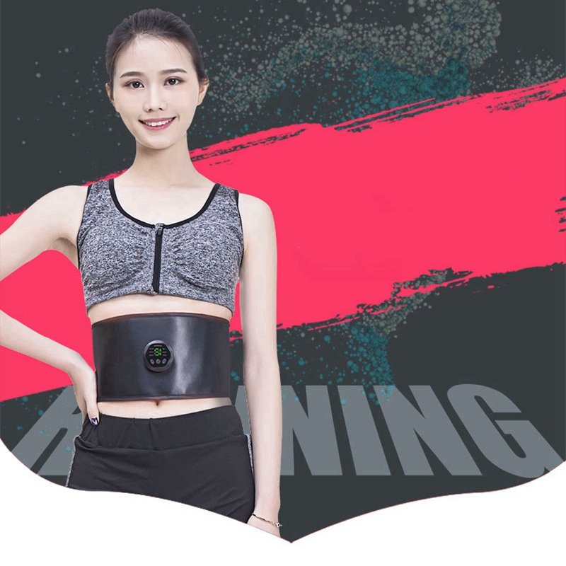 USB Rechargeable EMS Muscle Stimulator Abdominal Muscle Trainer ...