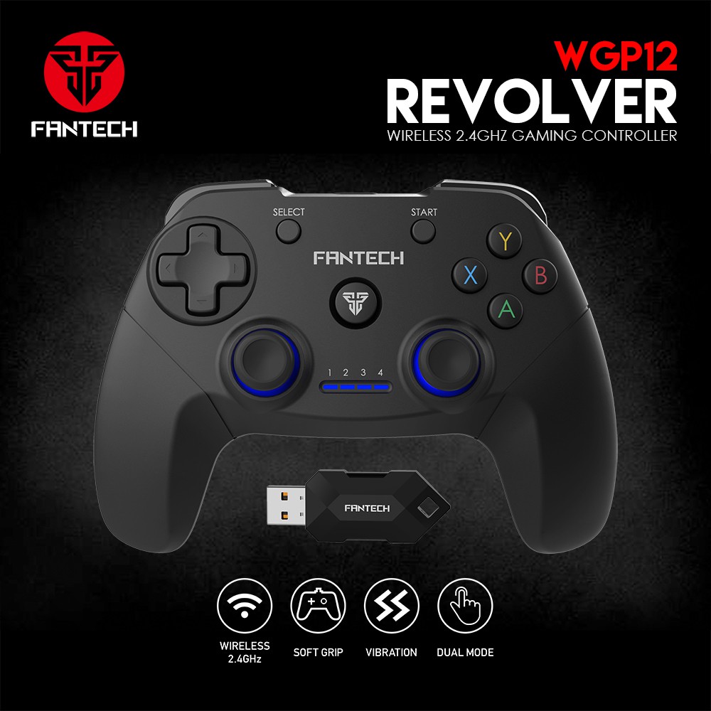 FANTECH WGP12 REVOLVER Wireless 2.4Ghz Gaming Controller joystick ระบบ ...