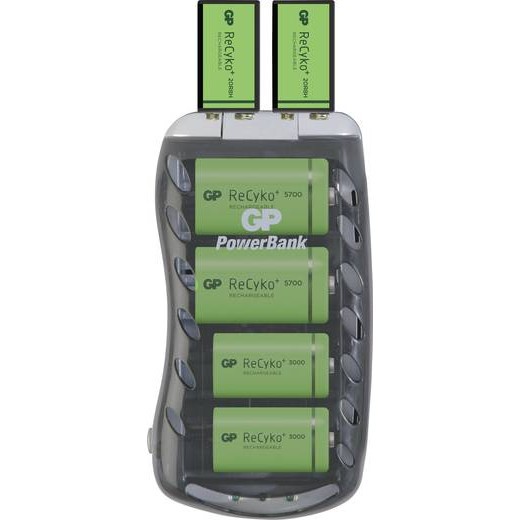 GP PowerBank PB19 Universal Charger แท่นชาร์จ ชาร์จได้ทุกขนาด AAAAACD9V ...