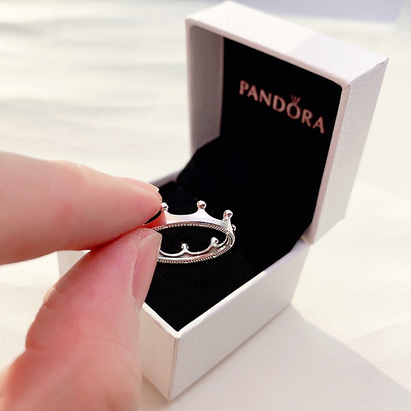 แหวนมงกุฎ pandora แท้ 100% 198599 c 00 s 925 สีเงิน | Shopee Thailand