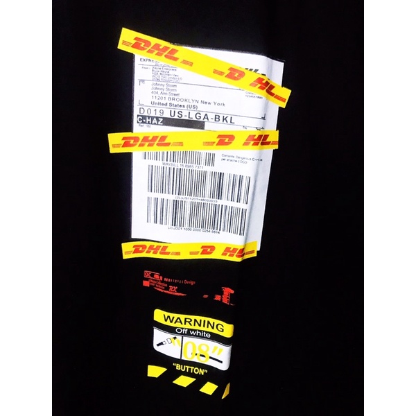 เสื้อOff white DHL เต็มหน้าหลัง พร้อมส่ง ชาย-หญิง - teensoption - ThaiPick