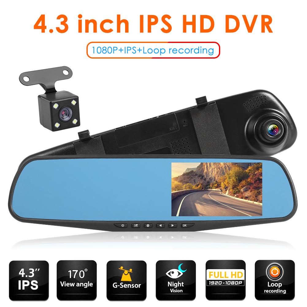Mirror Dash Cam with Backup Camera 1080p Dual Dash Camera for Cars ...