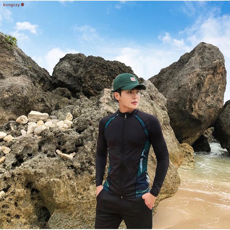 จุดประเทศไทยBikiniFC (M-3XL) SB99 ชุดว่ายน้ำคู่ชาย-หญิง แขนยาว ขายาว สี ...