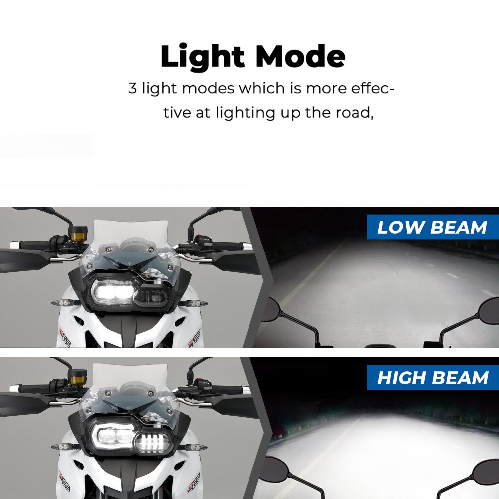 ไฟหน้ารถจักรยานยนต์ 110W Headlights LED Lights for BMW F650GS F700GS ...