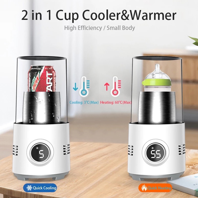 New 2 In 1 Drinks Cup Cooler Coffee Mug Warmer for Milk Tea Beer ...