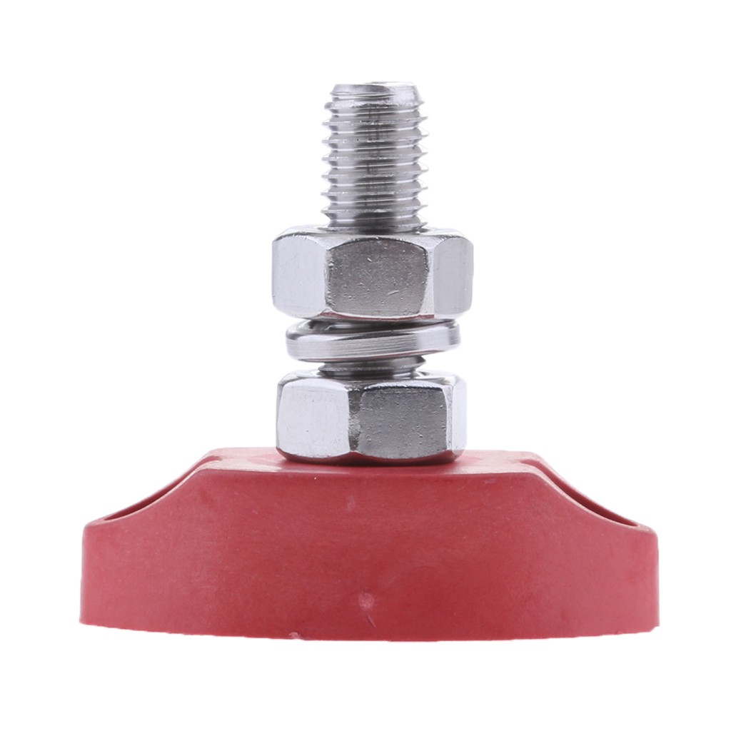 Red Junction Block Power Post Stainless Steel Insulated Terminal Stud ...