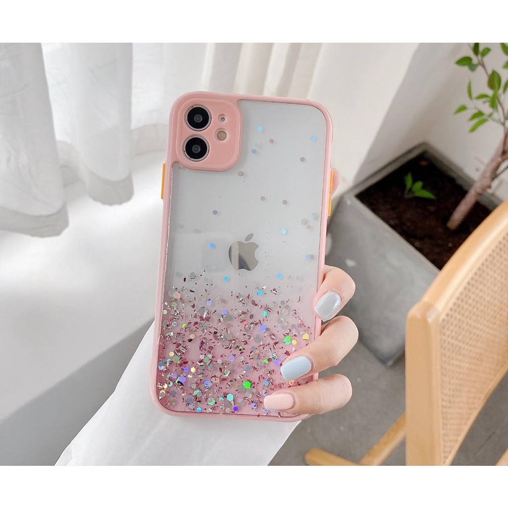 เคสนิ่ม ลายกลิตเตอร์ สําหรับ OPPO A3S C1 A1K c2 A5S A7 A11K A15 A15S ...