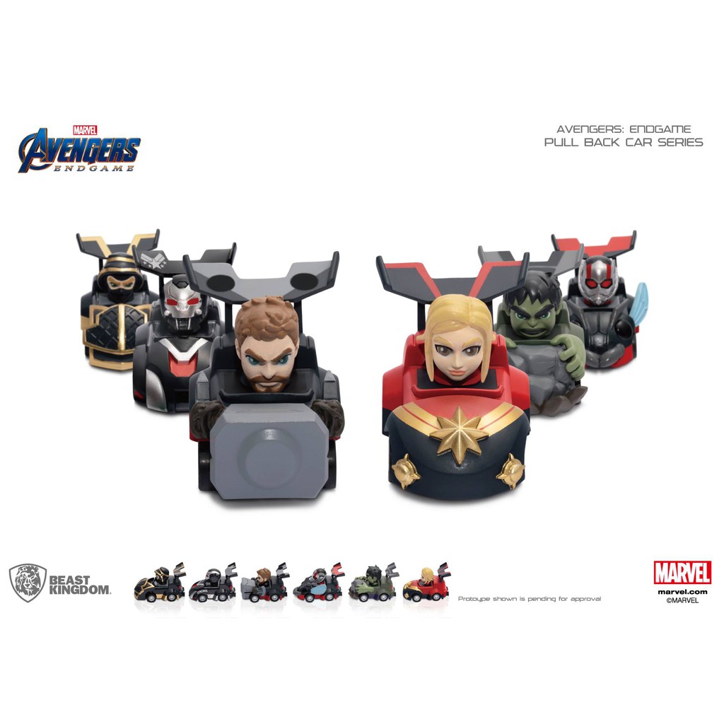 Beast Kingdom Avengers Endgame Superhero Pull Back Car (รถเลื่อน รถของ ...