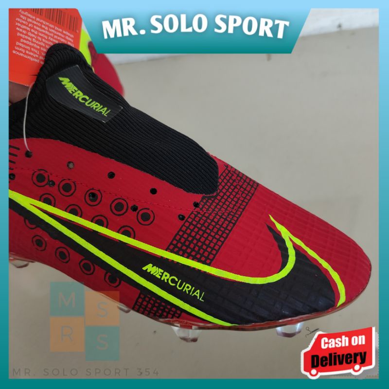 STABILO Nike Mercurial Semi Boot รองเท้าฟุตบอล ไฮไลท์ สีแดง ...