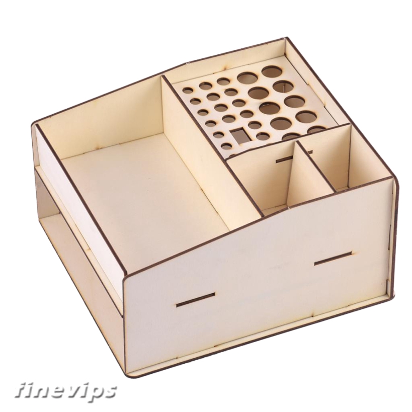 Wooden Painting Ink Bottles Airbrush Brush Tools Rack Storage Shelf ...