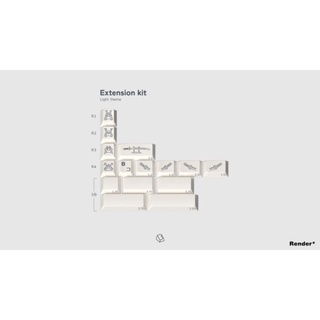 GMK Honor - Light / Dark Extension set - keycap | Shopee Thailand