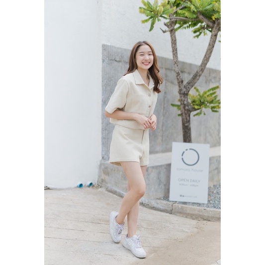 Numsha Brand ชุดเซ็ทคอปกกระเป๋าสองข้าง NB22008 - numsha_brand - ThaiPick