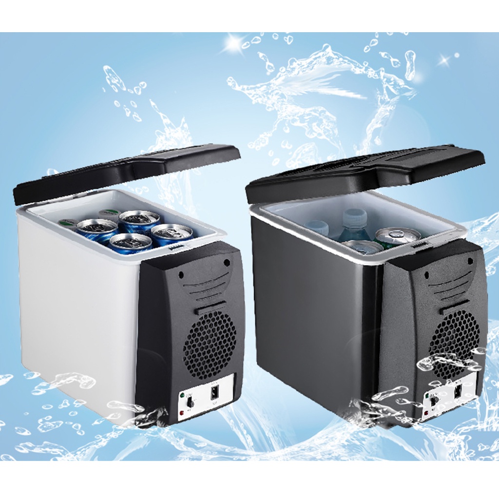 รถตู้เย็น6L ortable Mini 220v 12V Car Refrigerator Cosmetics Beauty ...